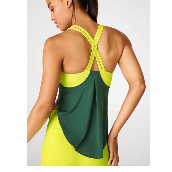 Fabletics | Tops | Fabletics Powertouch Light Built In Bra Swing Tank ...